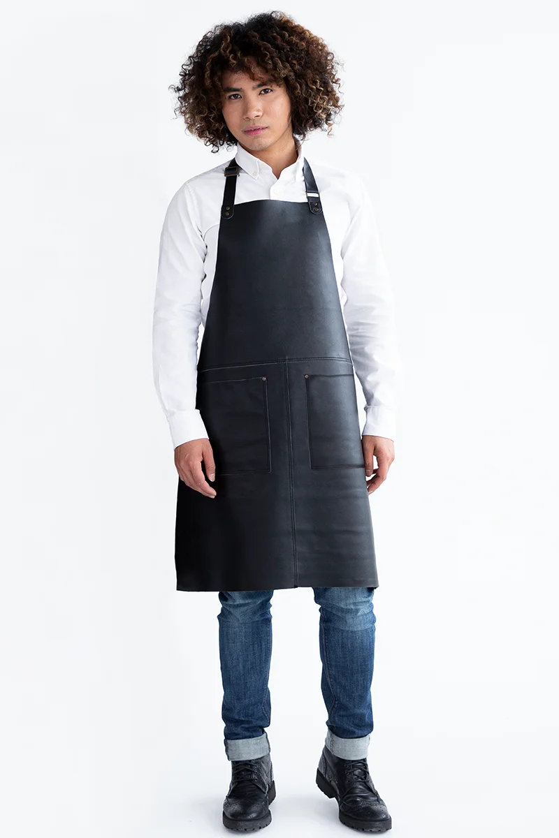 Axil Select Leather Apron Black - Aprons by Aussiechef