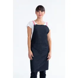 Buy Bella Bib Apron Charcoal with Grapefruit ties Online - Aussie Chef ...