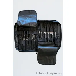 Chef Knife Wrap Black 14 Pocket